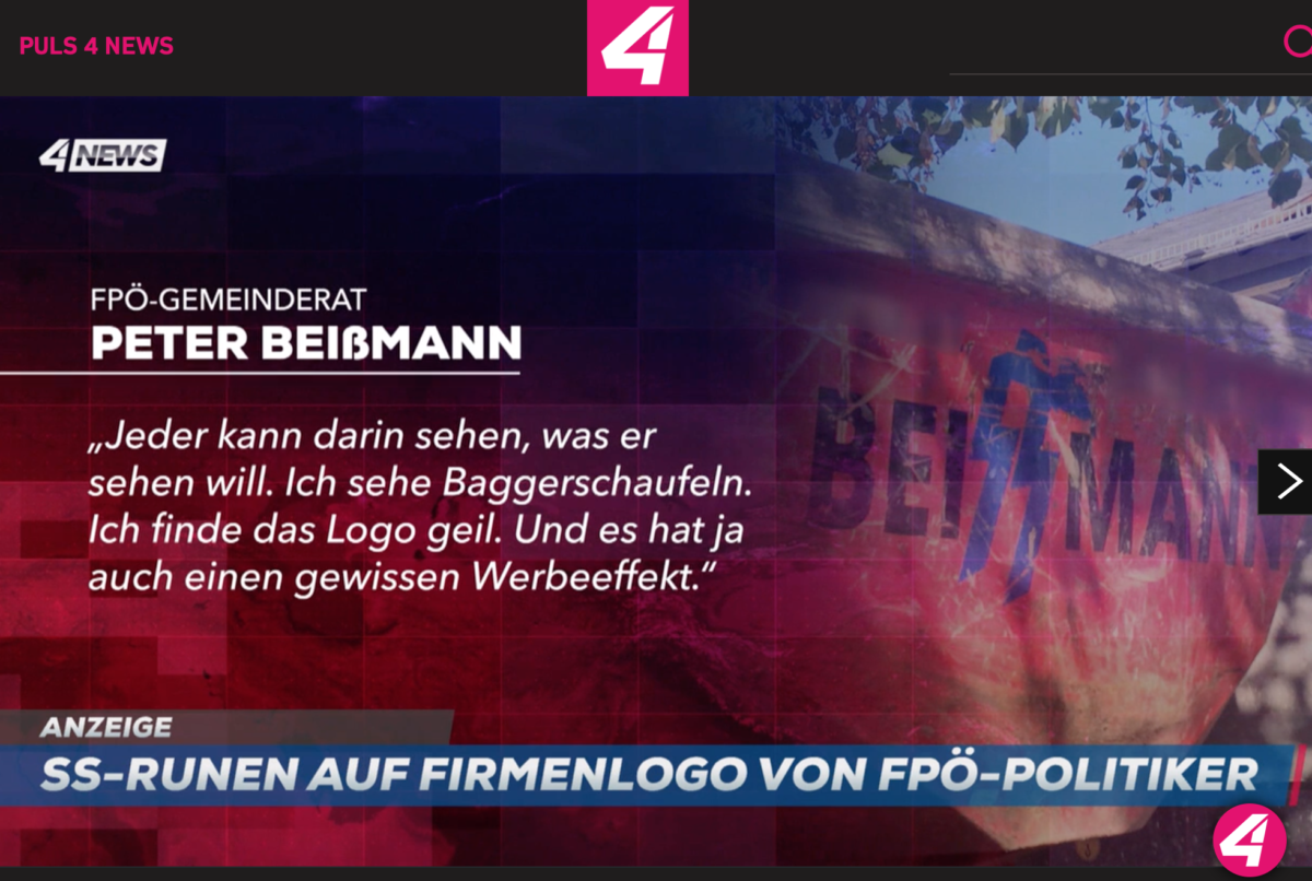 Anzeige gegen die Firma mit den SS-Runen